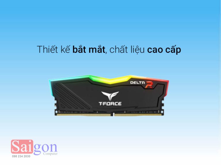 Ram PC TeamGroup T-Force Delta Black RGB 8GB DDR4 3200Mhz - Sài Gòn ...