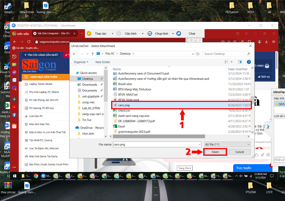 Hướng Dẫn Gửi Và Nhận File Qua Ultraviewer - Sài Gòn Computer